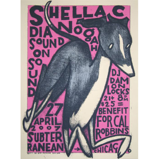 Shellac (Greyhound) Concert Poster by Jay Ryan (SOLD OUT) | Poster Cabaret