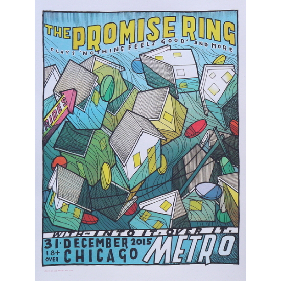 The Promise Ring concert poster by Jay Ryan