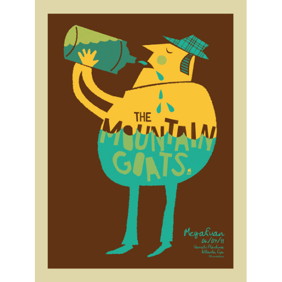 The Mountain Goats concert poster by Methane Studios - Poster Cabaret