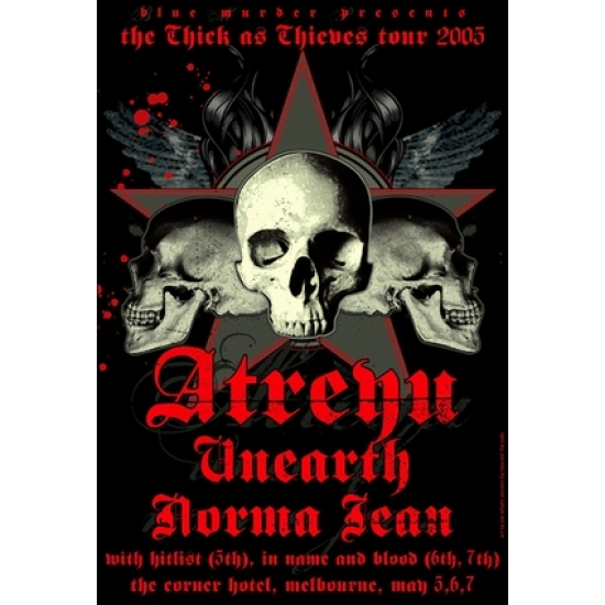ATREYU Concert Poster by Joe Whyte